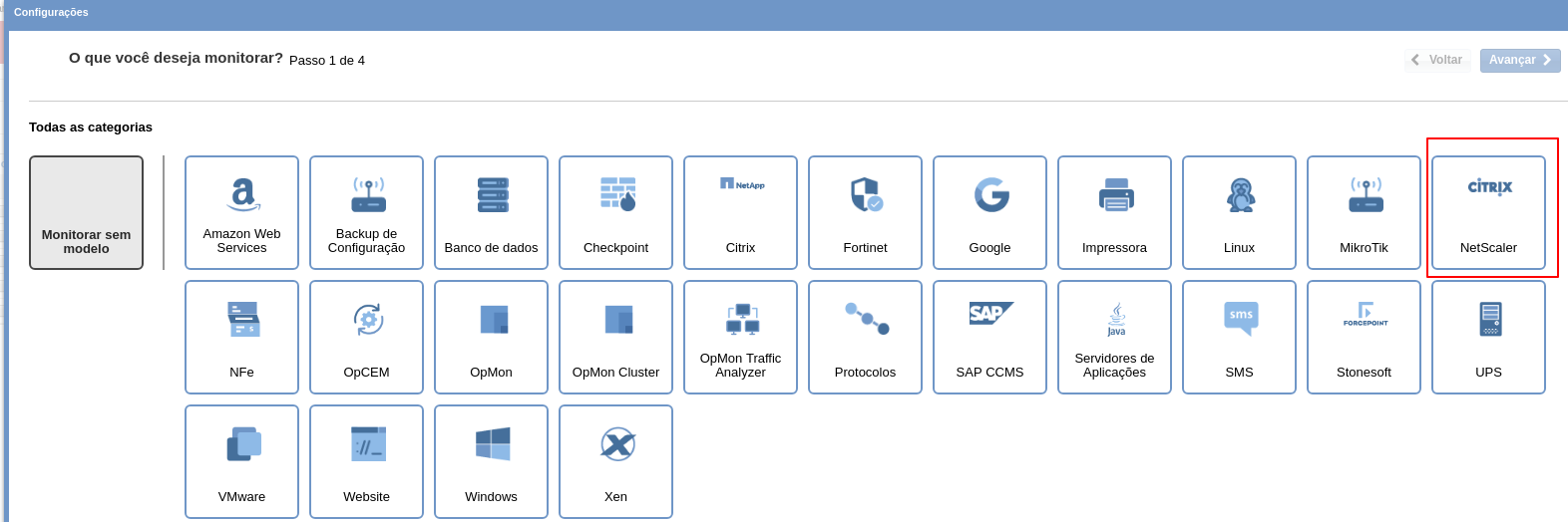 Monitoramento NetScaler com o OpMon - Knowledge Base