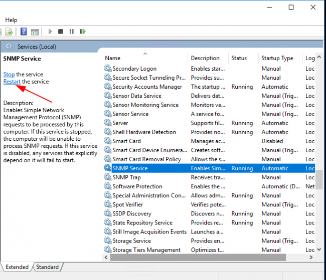 Habilitando o protocolo SNMP no Windows Server 2016 - Knowledge Base